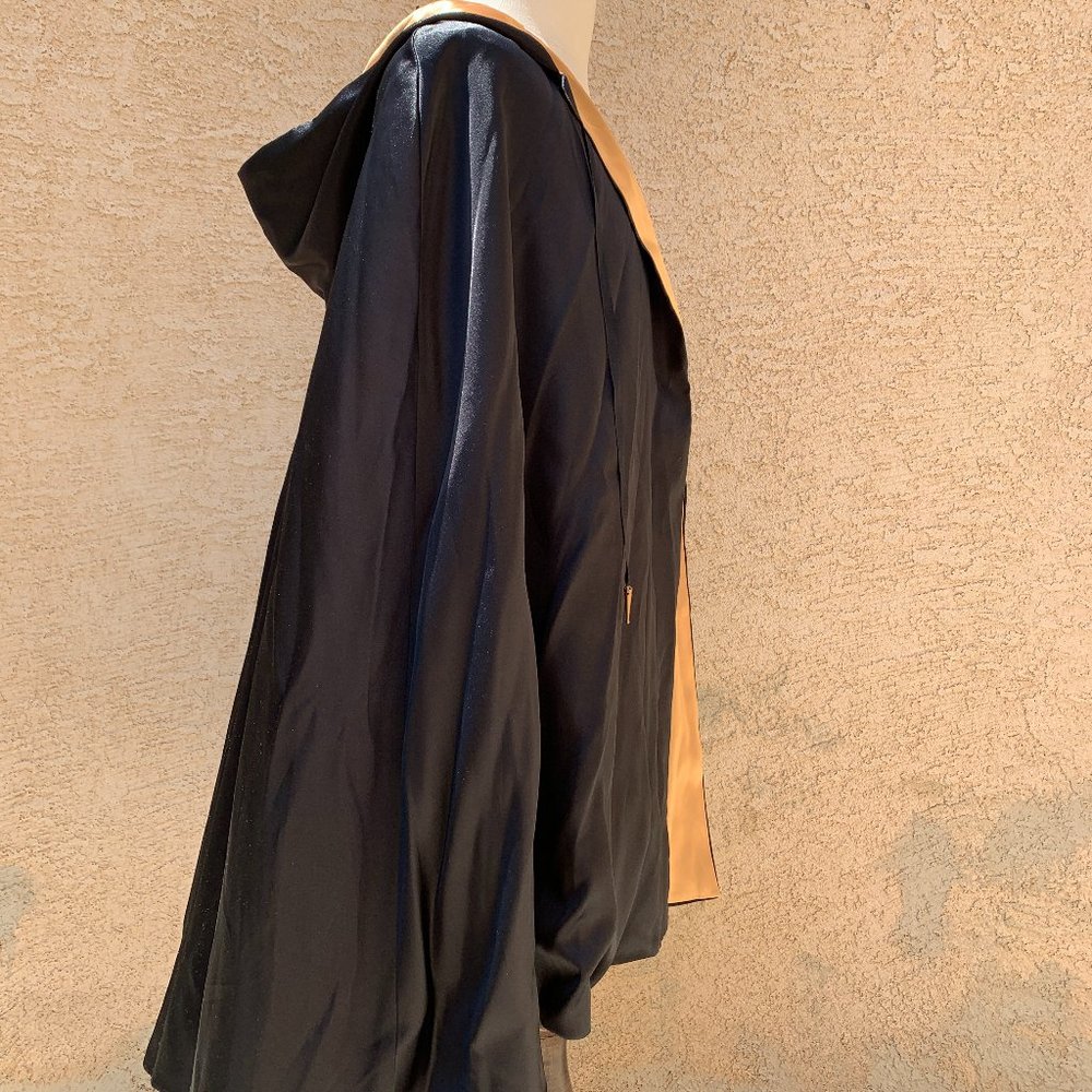 Bespoke Reversible Black & Gold Eagle Cape $500 - Gem